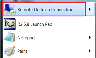 R2 Logging In Using Microsoft Remote Desktop