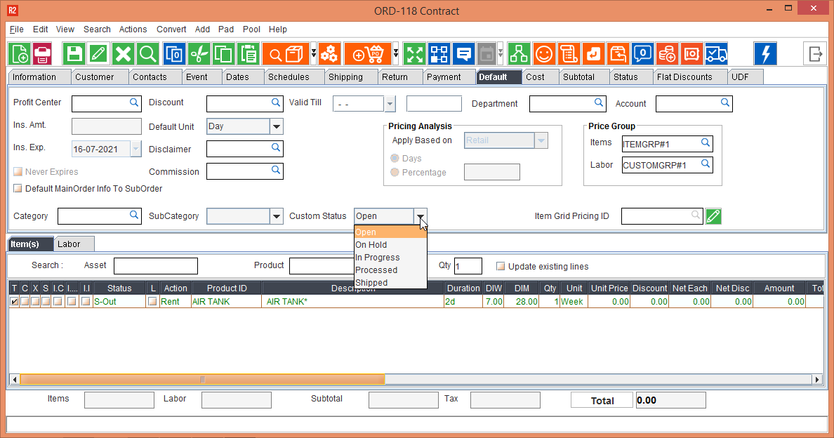 Support To Capture Custom Order Status Change History