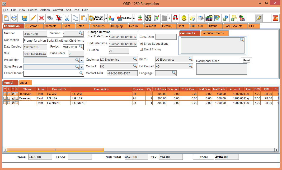 Display a Prompt for a Non-Serial Kit without Child Items whose Amount ...