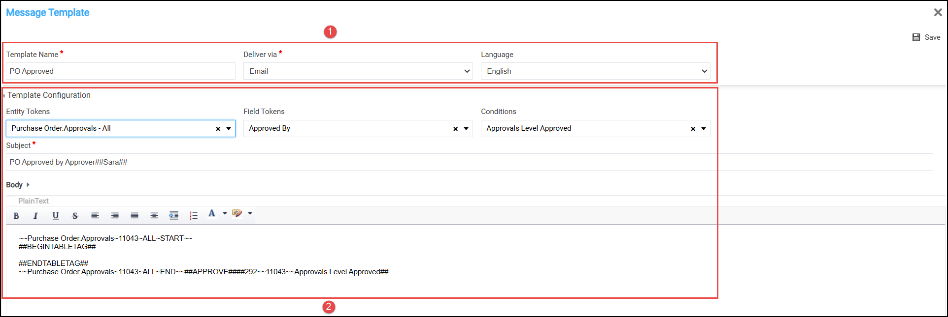 How to Create Message Template?
