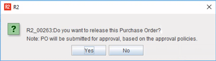 Release/Submit for Approval